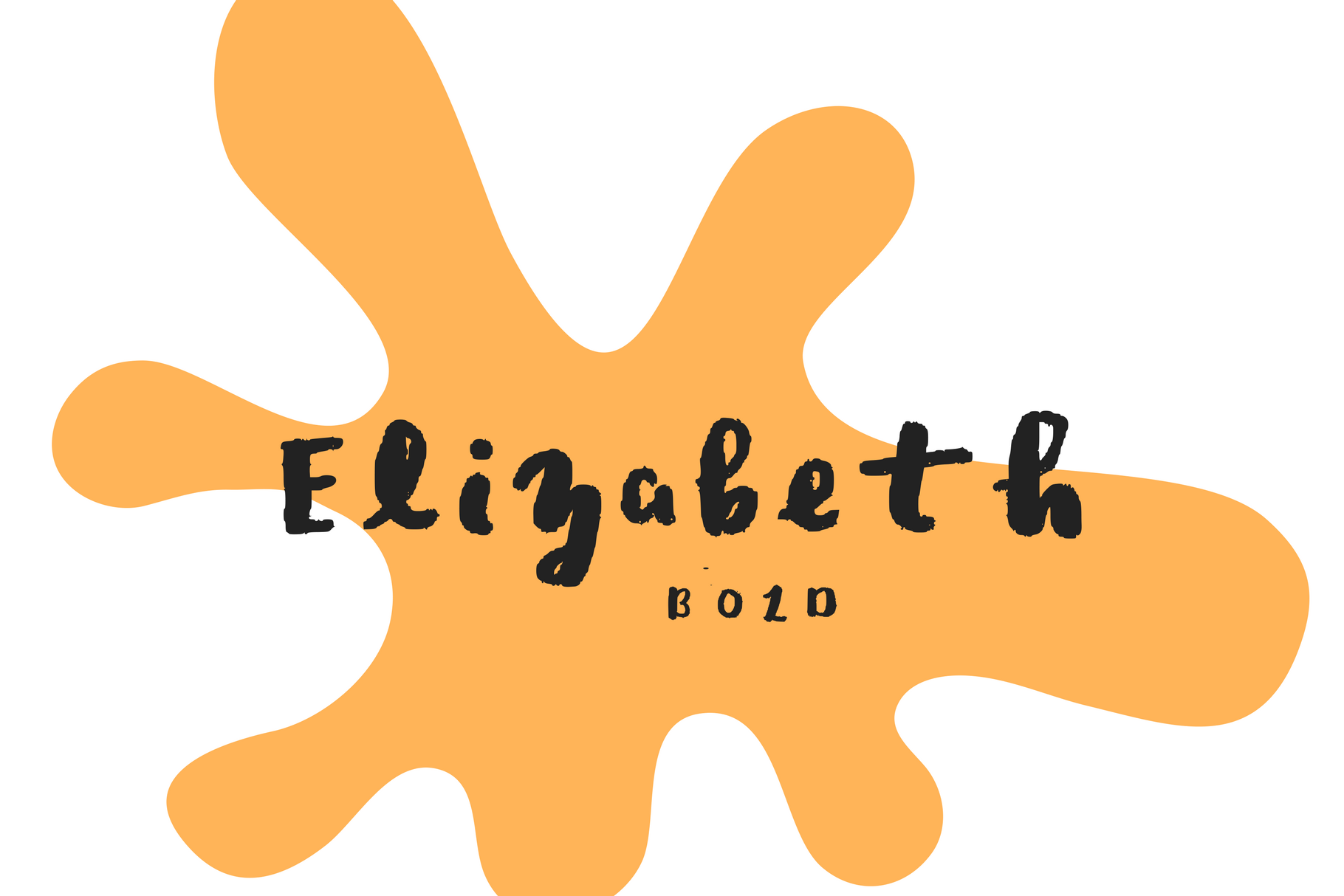 Elizabeth Bold Font, a Script Font by ElizabethJournals