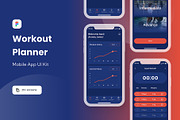 MyFit - Workout Planner App UI Kit, an App Template by Kreativ Space