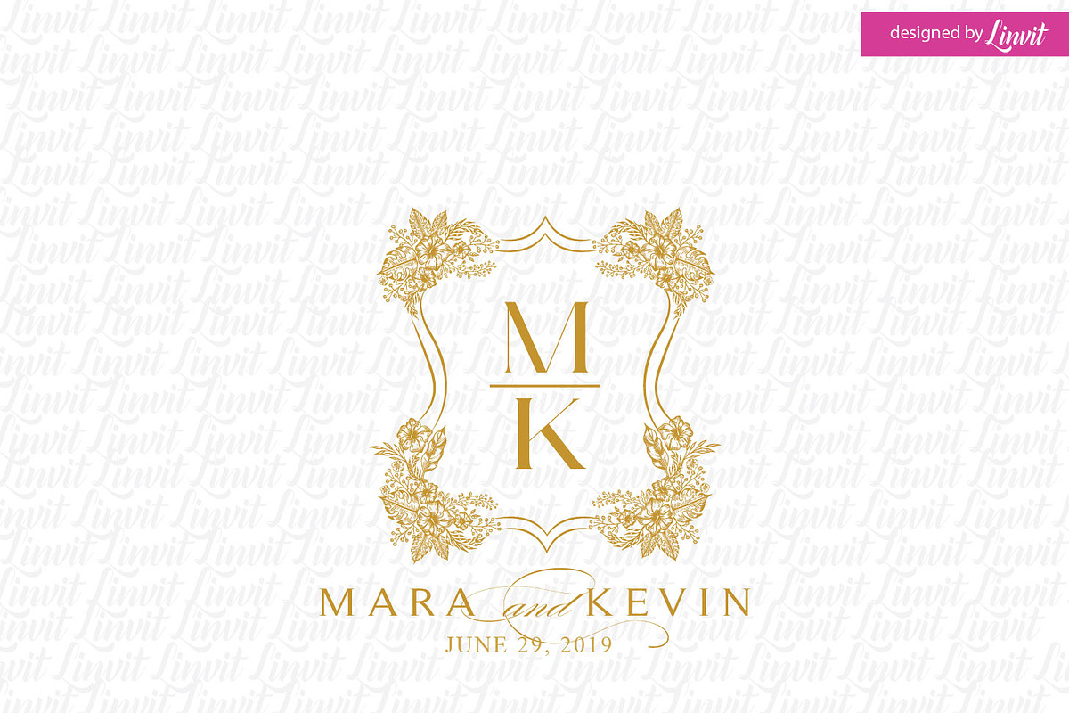 Modern Wedding Logo, a Branding & Logo Template by LinvitInstant ...