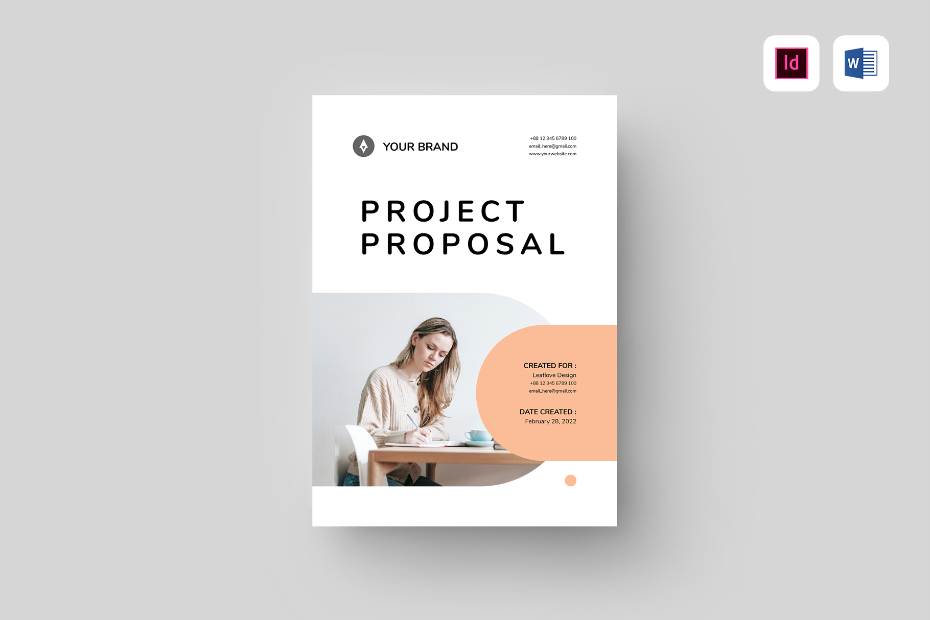 Proposal | MS Word & Indesign, a Brochure Template by Leaflove