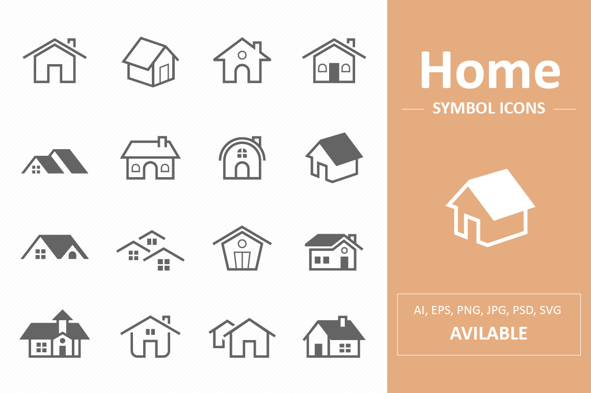 Home Symbol Icons, an Icon by WORAKAMON Design Studio