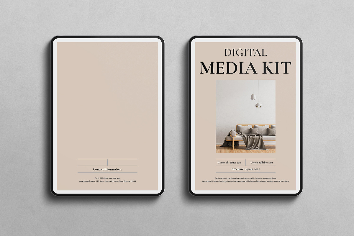 Digital Magazine Media Kit Template, a Magazine Template by TemplatesForest