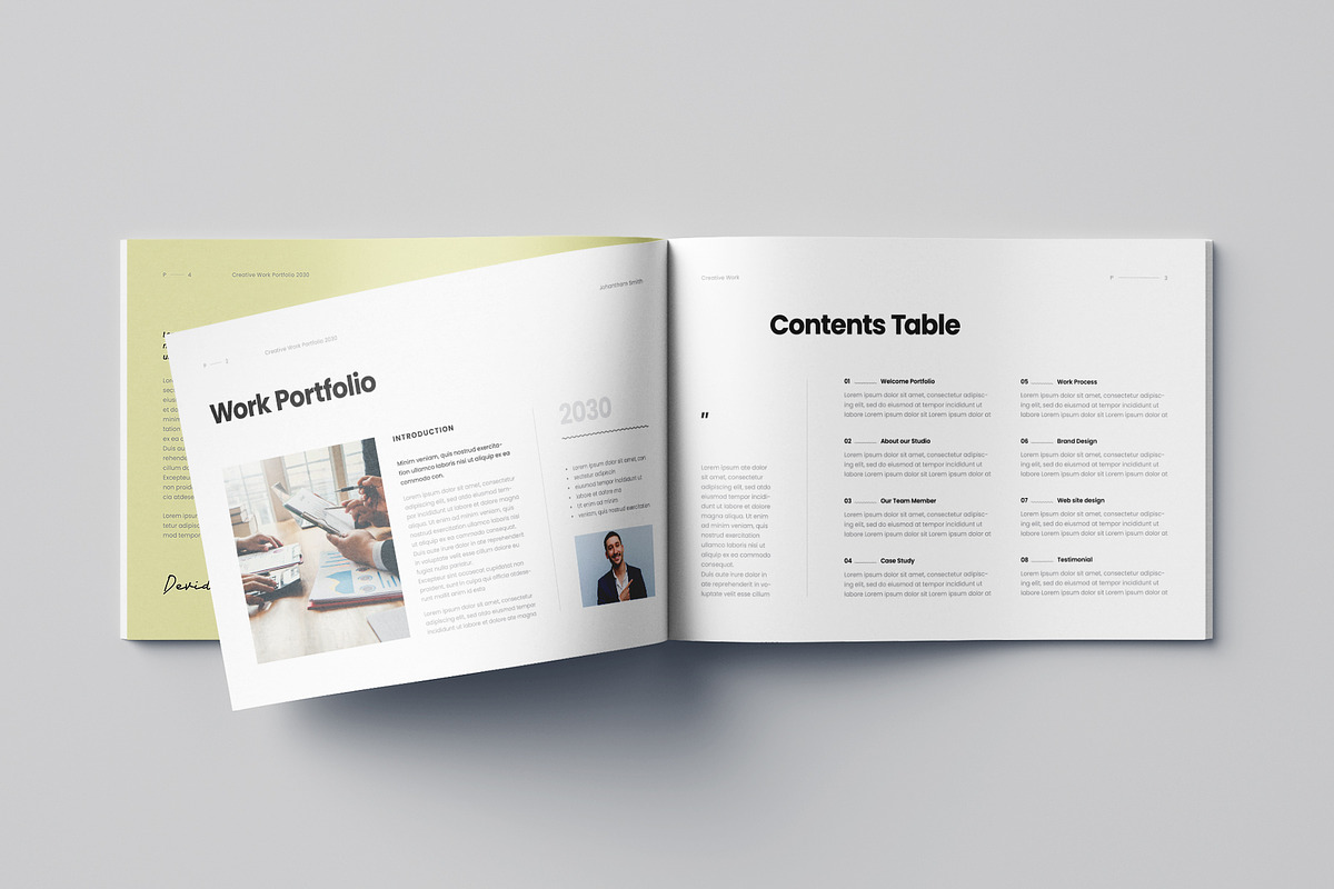 Portfolio Template | MS Word & EPS