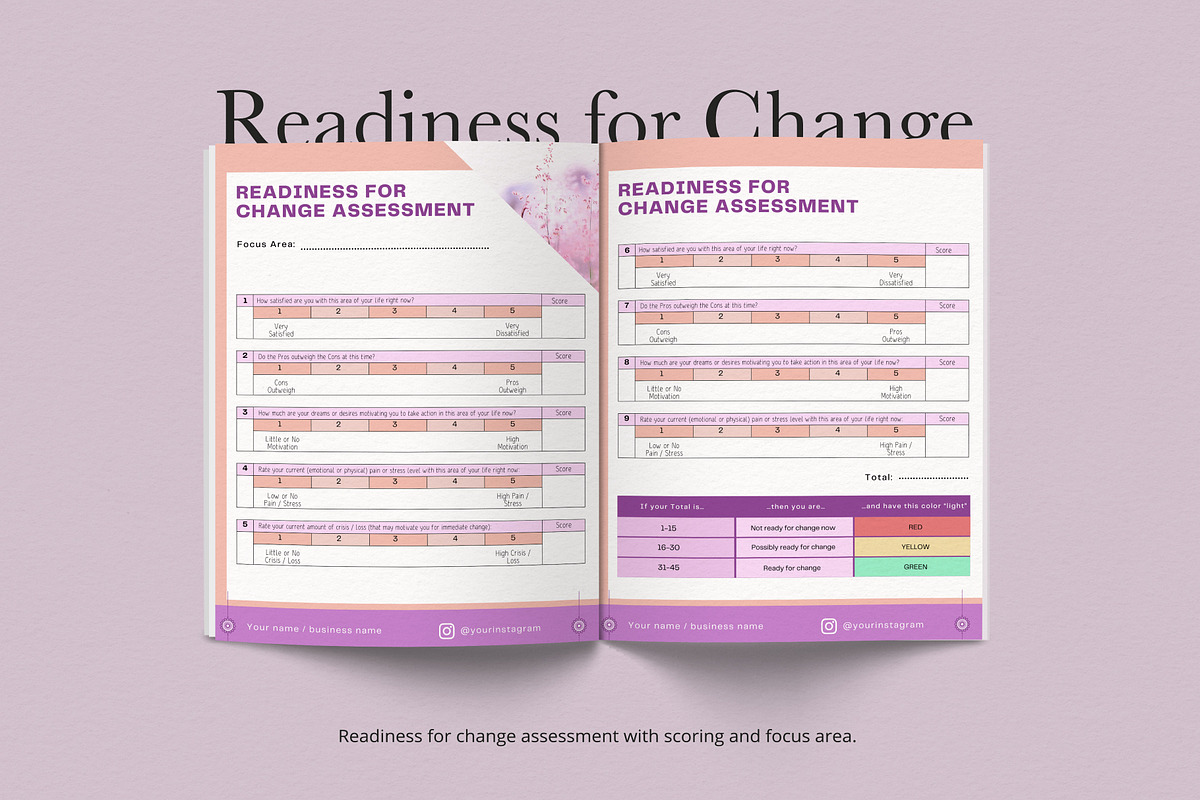 Coach Workbook Template for Canva, a Magazine Template by Sakura ...