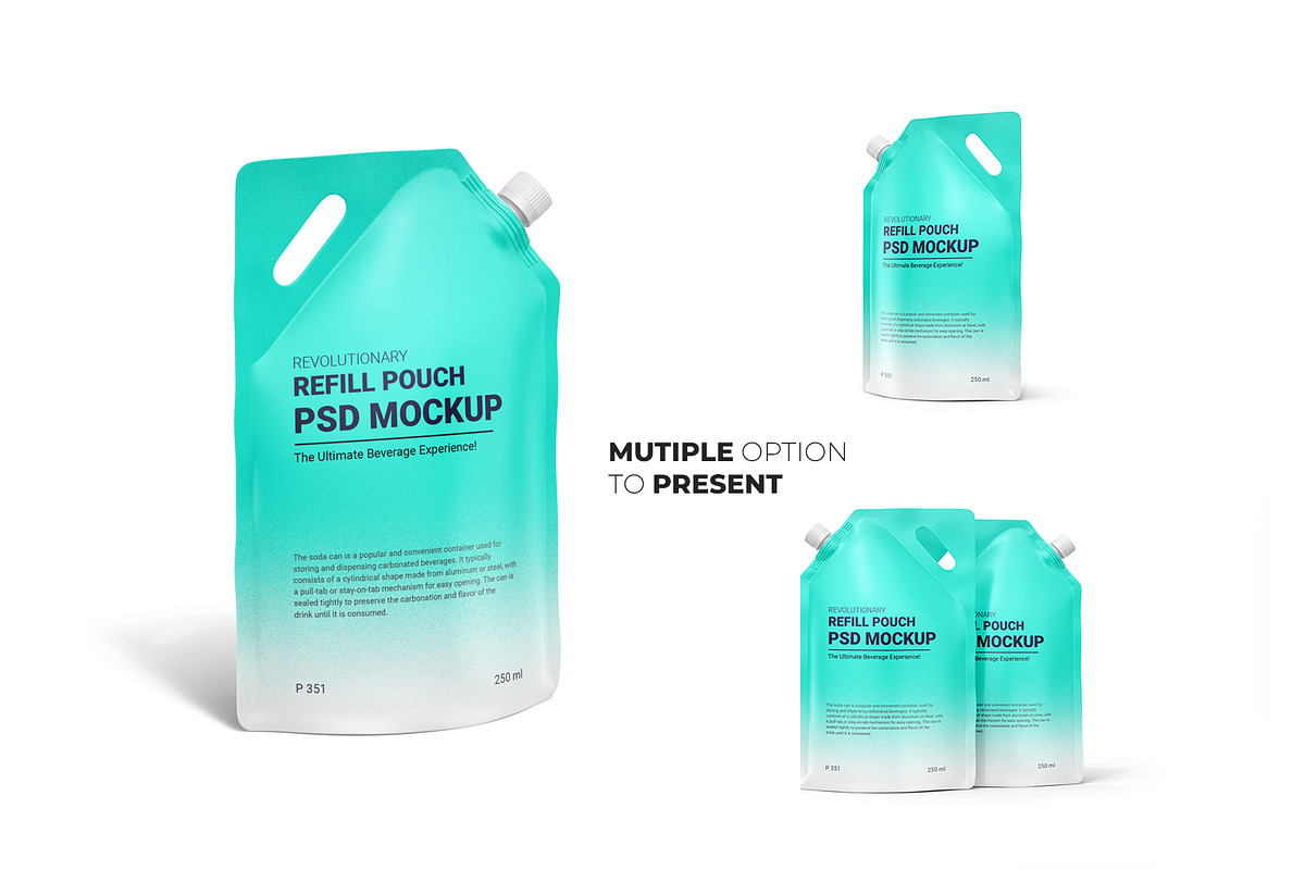 Refill Pouch Bag Mockup