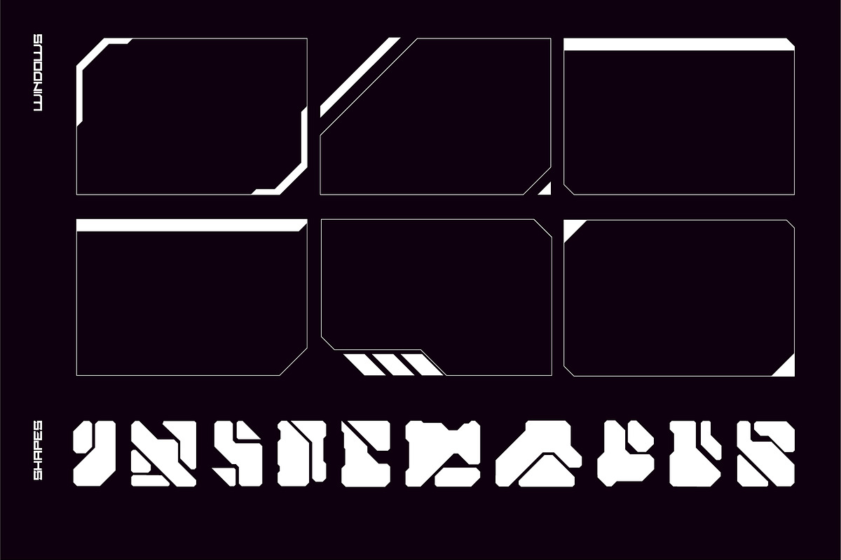 CyberPunk UI Set, a Technology Illustration by Olga Ryzychenko