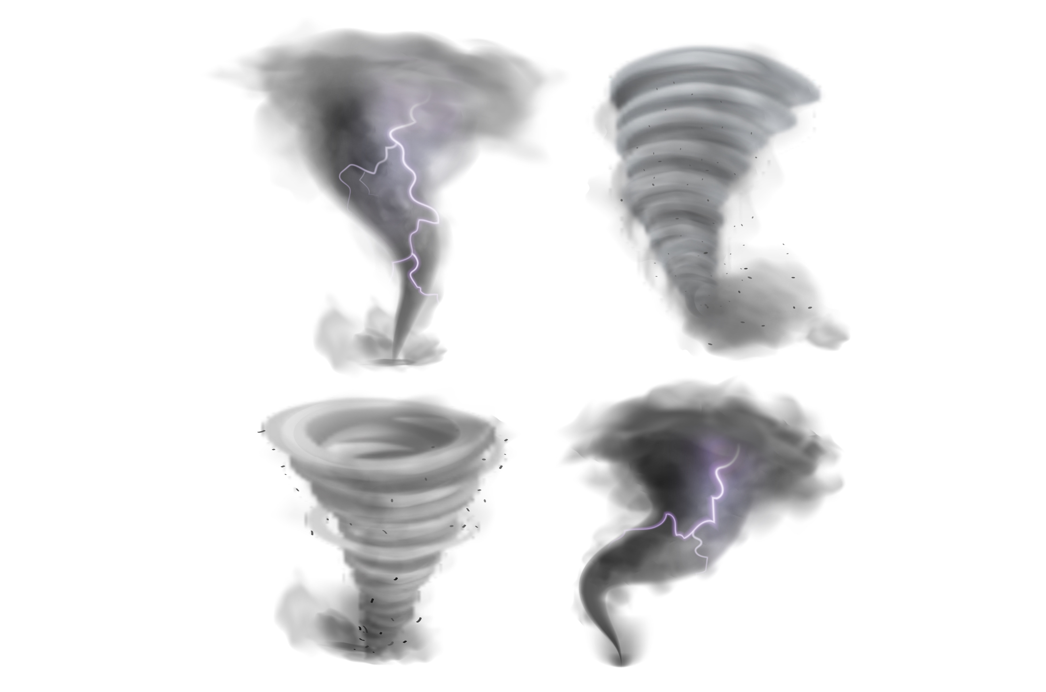 Hurricane vortex. Realistic tornado | Graphic Objects ~ Creative Market