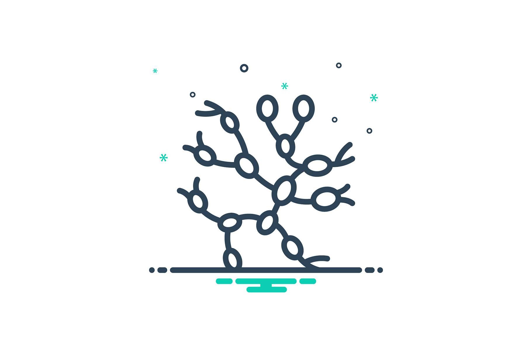 Lymph nodes icon, an Icon by Creative priyanka | Creative Market