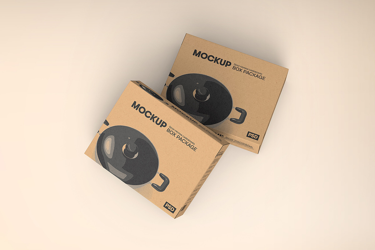Kraft Cooking Pan Packaging Mockup