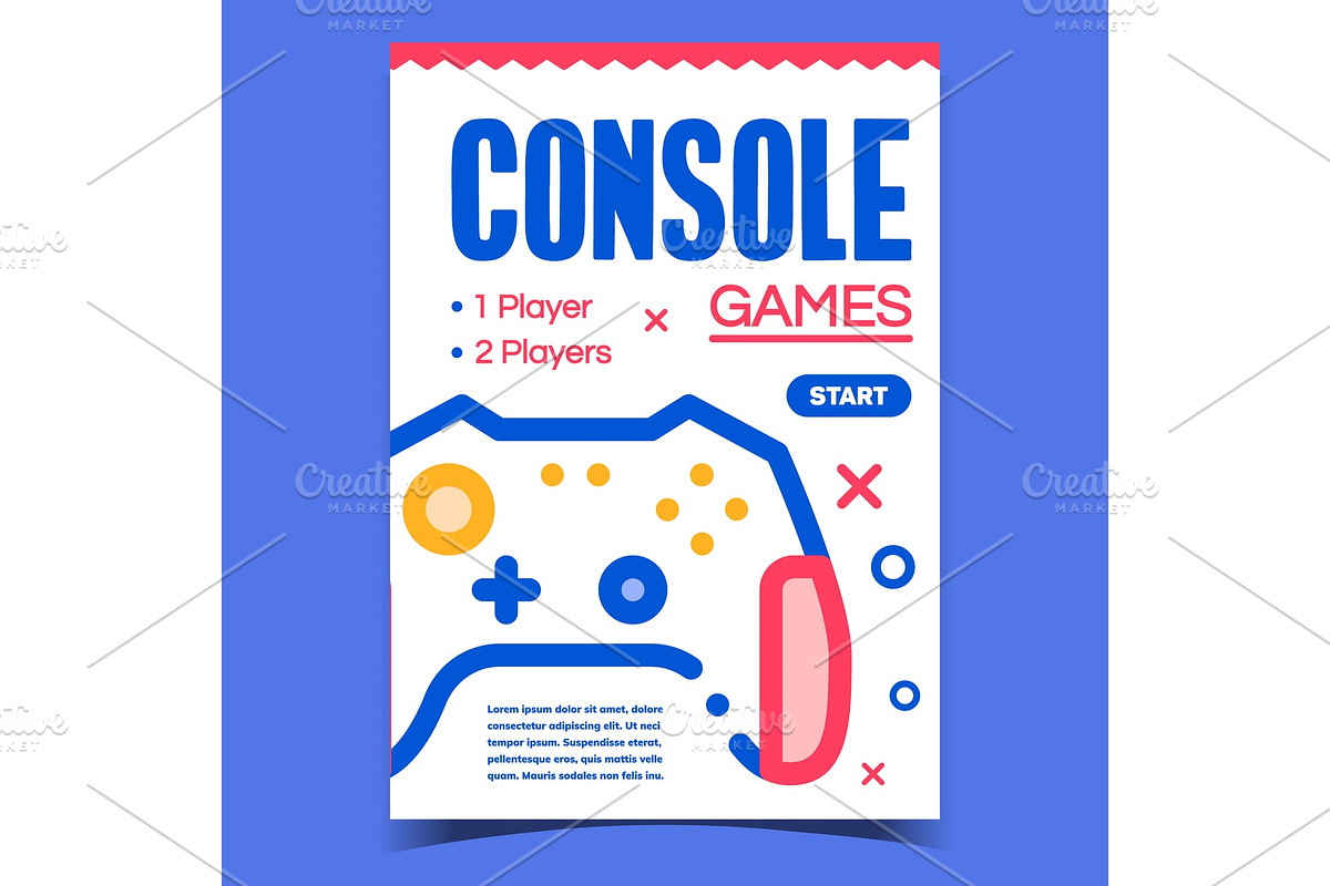 Games Console Creative Advertising, an Object Graphic by pikepicture