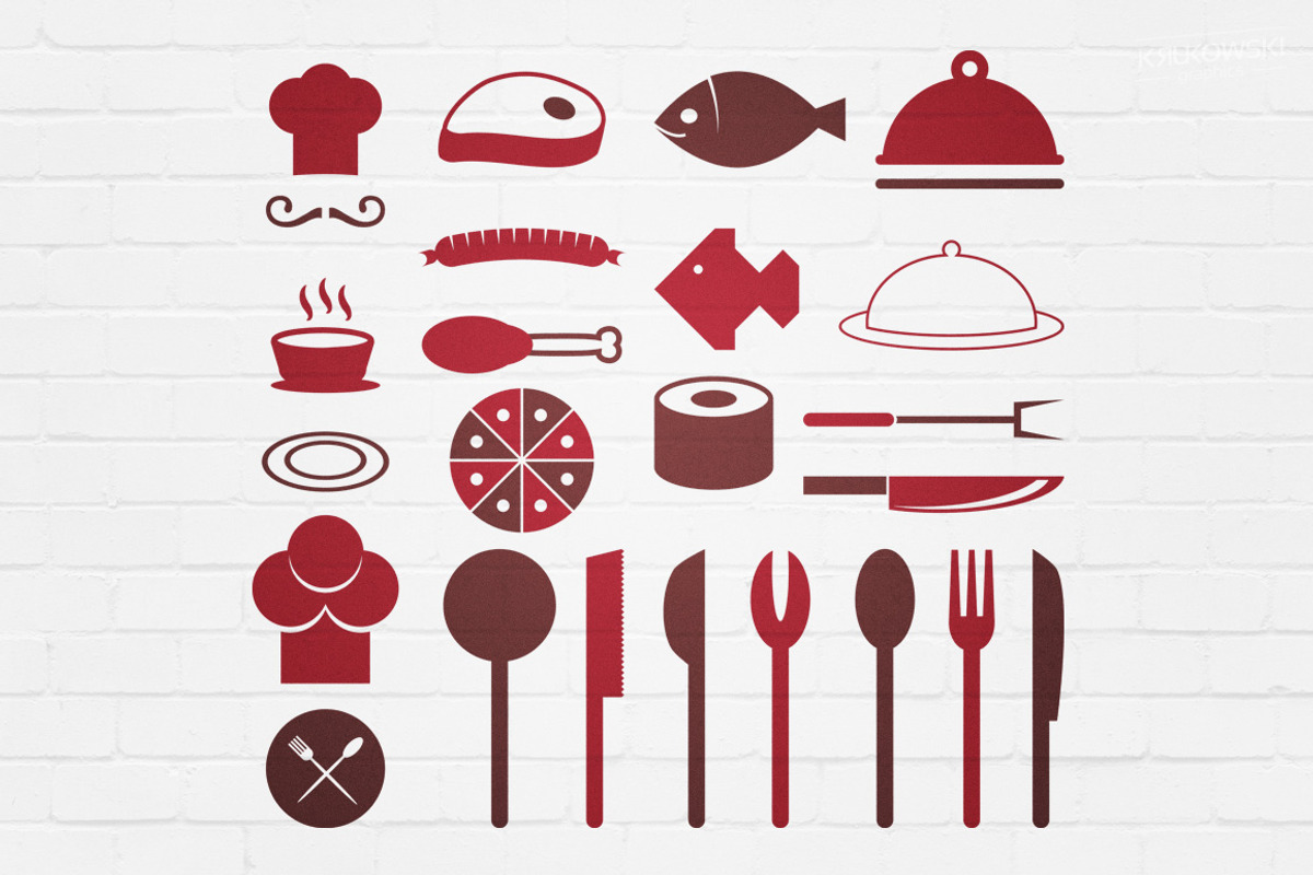 Restaurant Food Badges Logos, a Branding & Logo Template by Krukowski ...