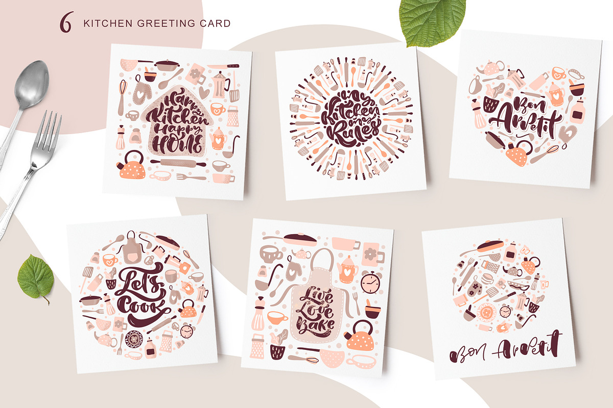 Kitchen design elements, an Object Graphic by Happy Letters