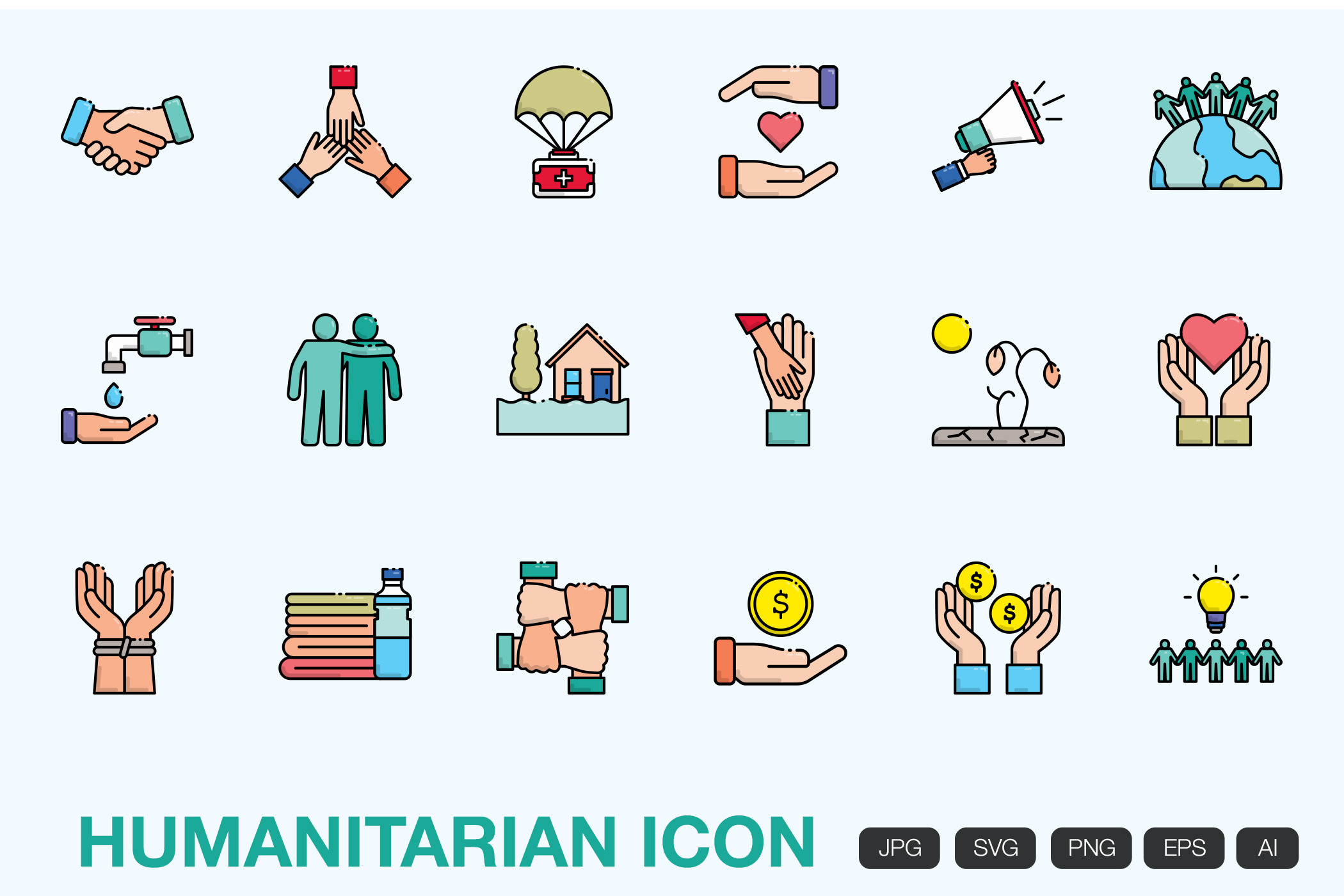 18 Humanitarian Icon, an Icon by vintagio
