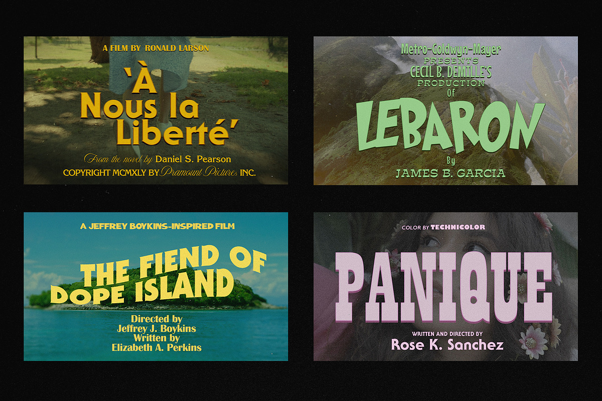 Vintage Movie Titles, a Design Template by Pixflow