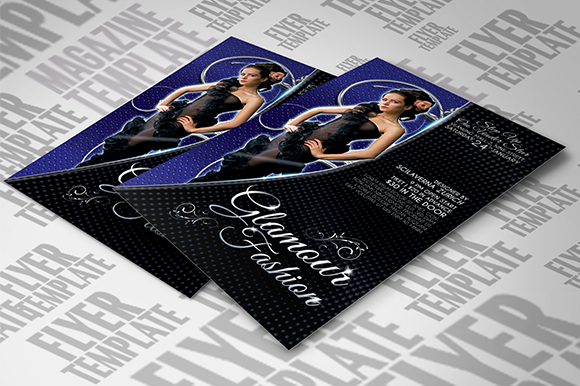 Glamour Fashion Flyer Template, a Flyer Template by temphall