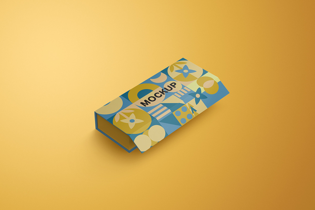 Slim Rectangular Magnetic Box Mockup, a Product Mockup by Sheikhadesign