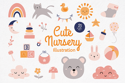 Cute baby kids | Illustrations ~ Creative Market