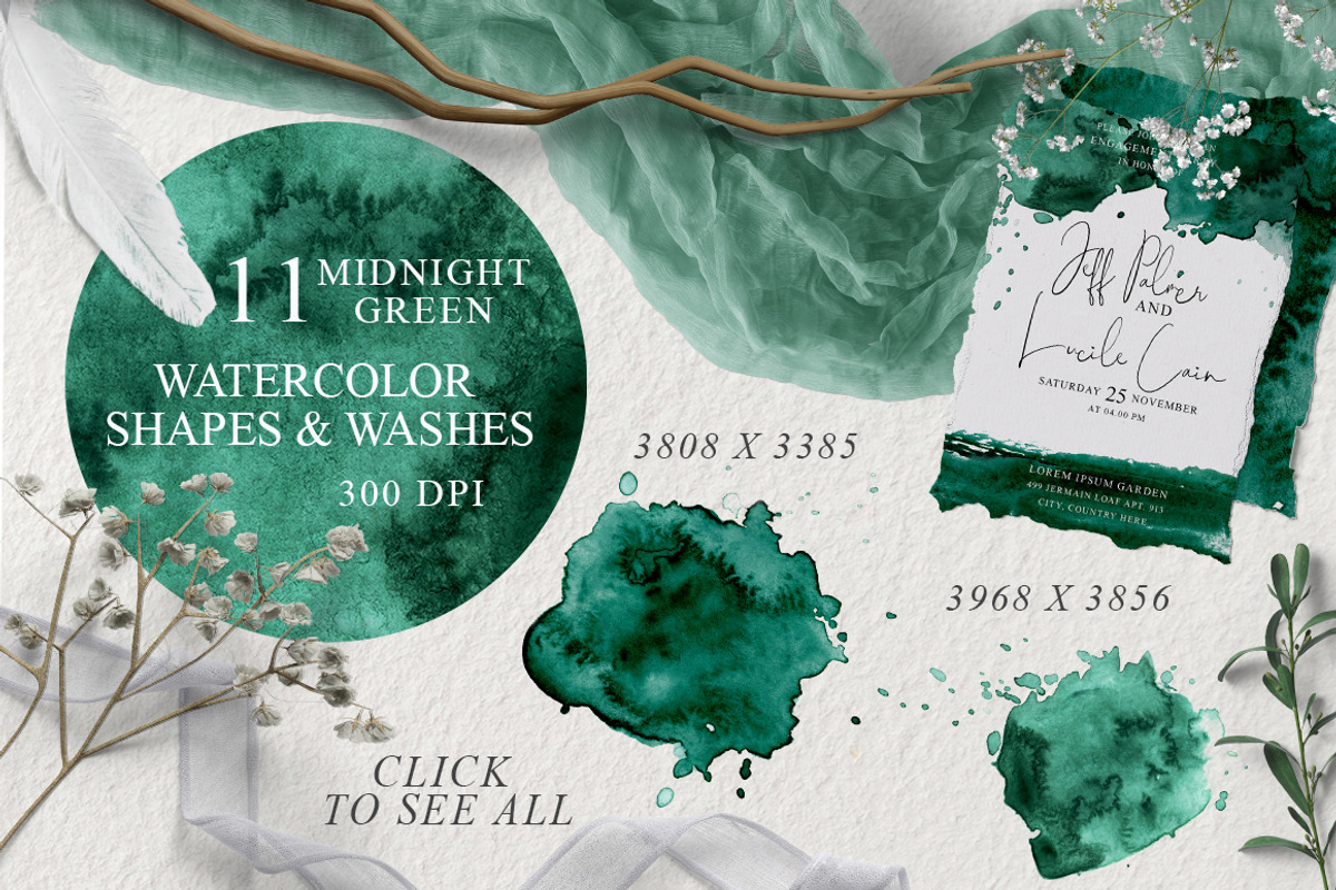 Elegant Watercolor Backgrounds, an Object Graphic by Evgeniia