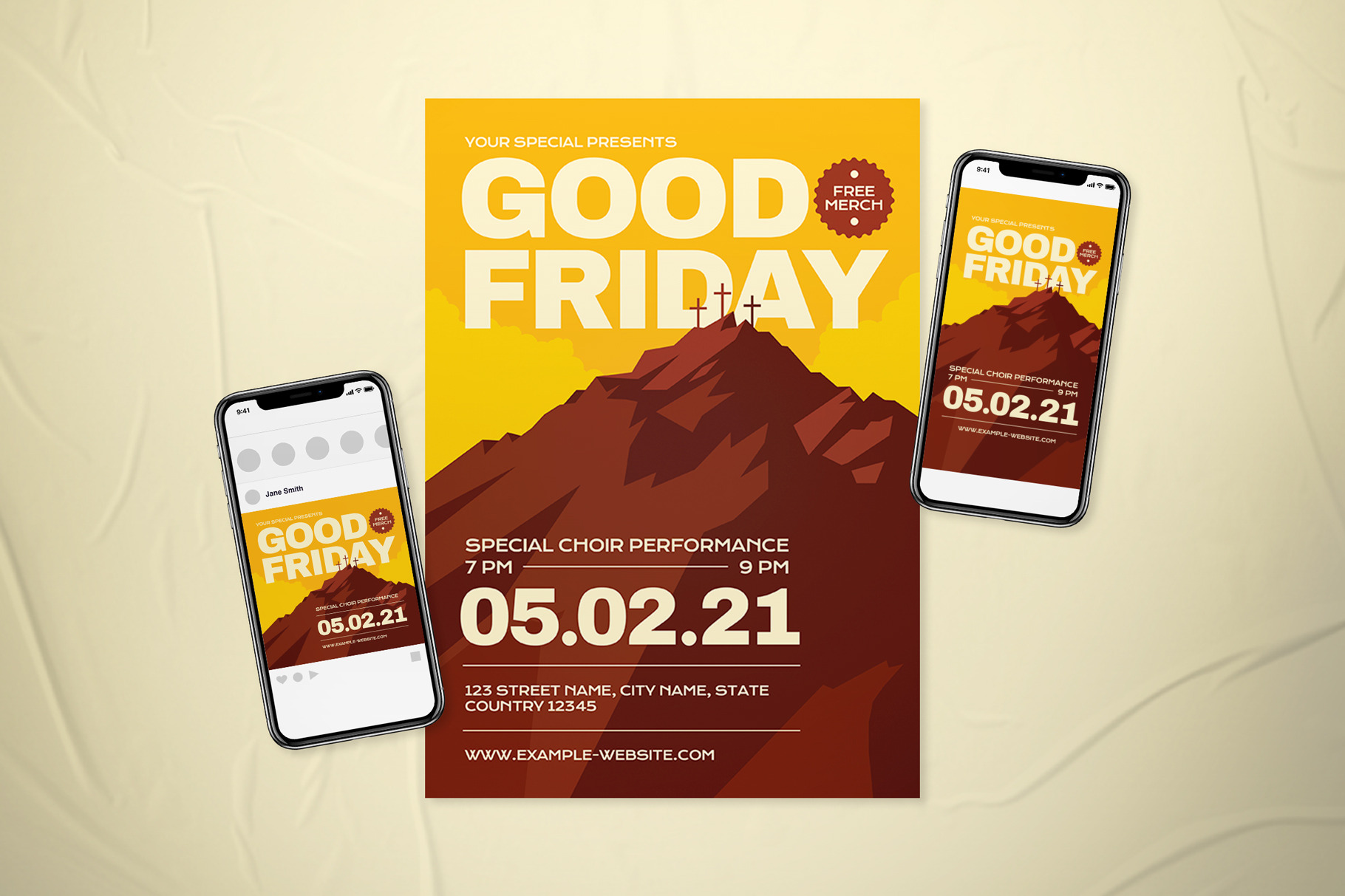 Good Friday Flyer Set, a Flyer Template by The Good Store | Creative Market