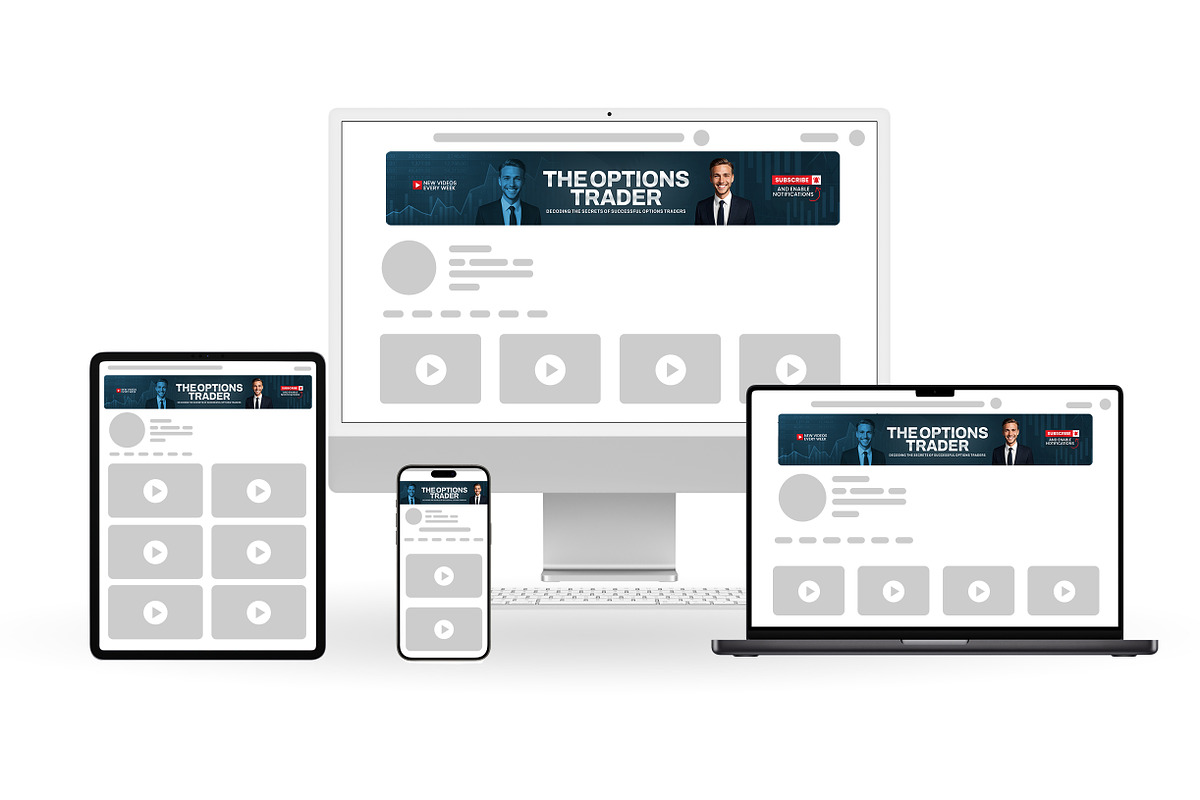 Forex Trading YouTube Banner 1 | Creative Market