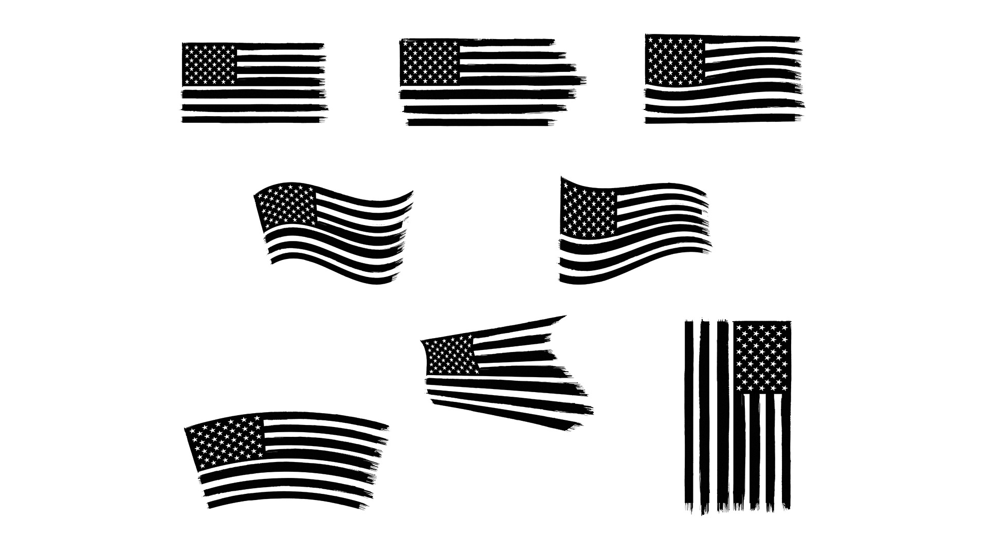 Distressed American Flag, a Texture Illustration by GeorgeKhelashvili