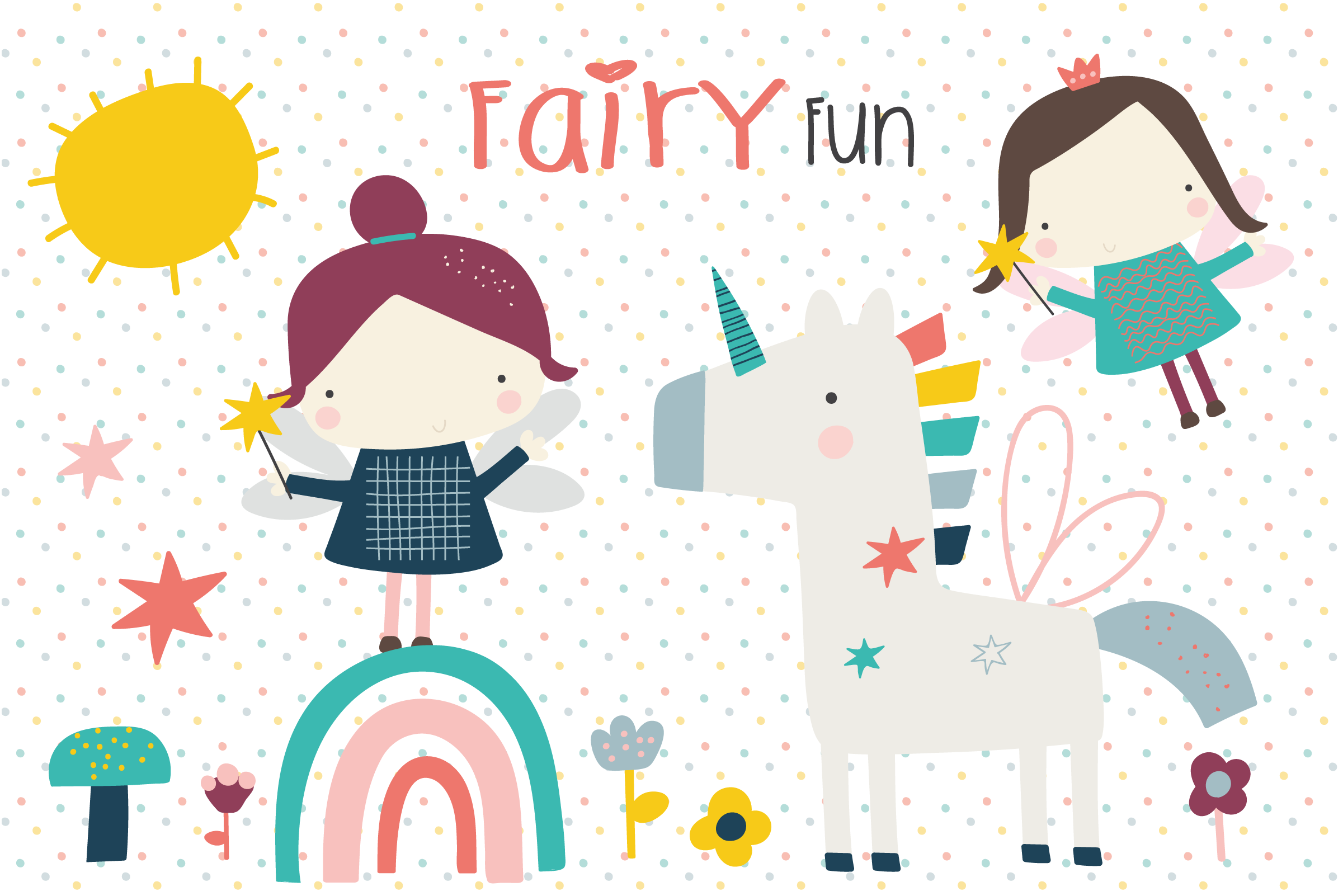 Fairy Fun, an Animal Illustration by Poppymoondesign