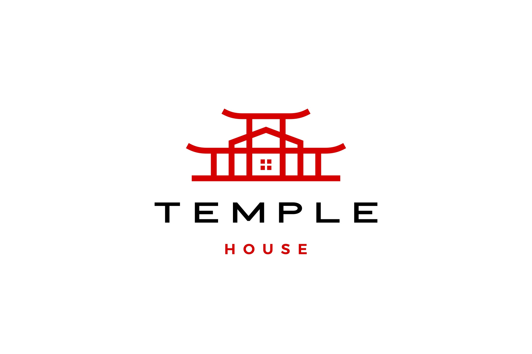 temple house logo vector icon | Branding & Logo Templates ~ Creative Market