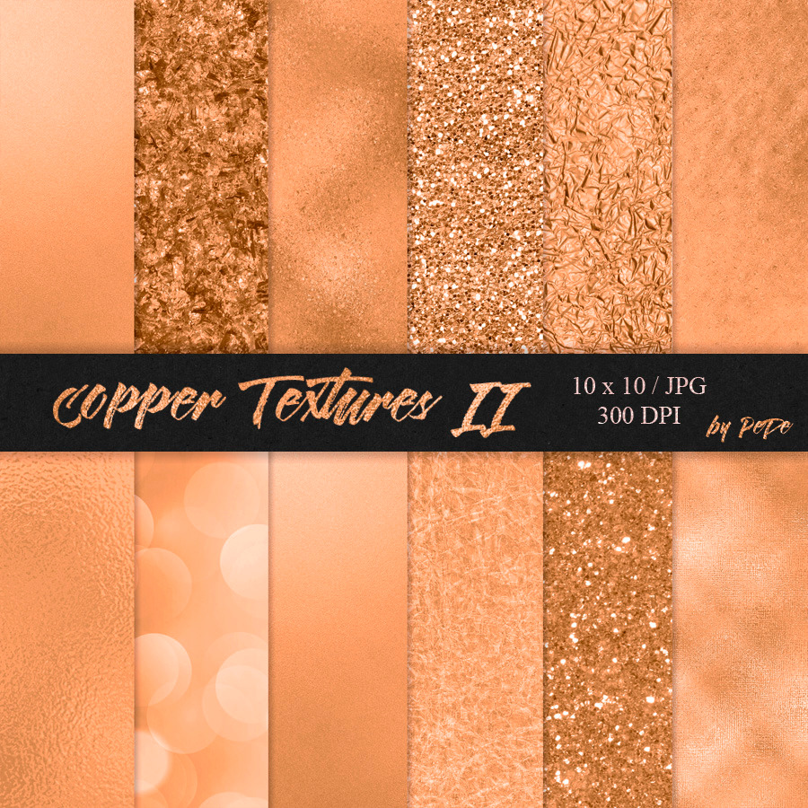Copper Textures II, a Texture Graphic by PeDe Designs