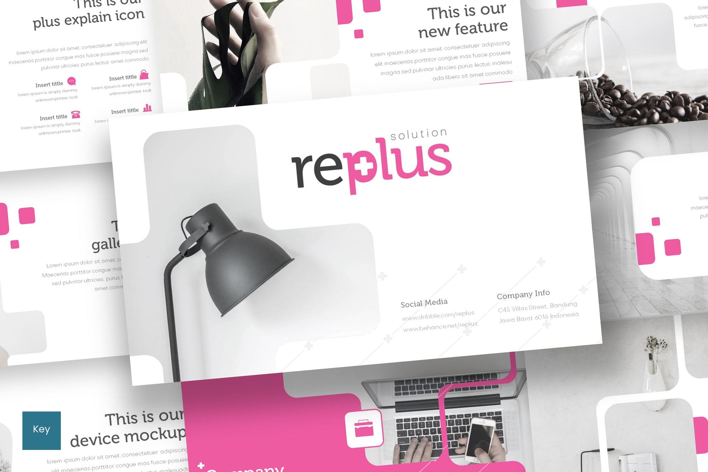 Replus - Keynote Template | Presentation Templates ~ Creative Market