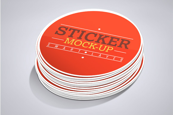 STICKERS MOCK-UP, a Product Mockup by mockupbank