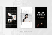 BUNDLE Black Friday Promotional Pack, a Social Media Template by Eviory