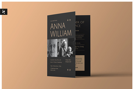 In Loving Memory Funeral Program | Brochure Templates ~ Creative Market