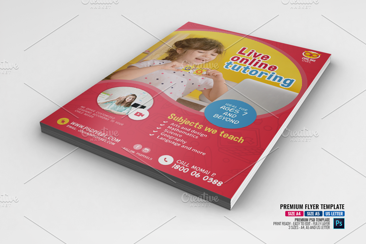 E-learning Services Flyer