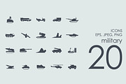 20 military icons, an Icon by Palau | Creative Market