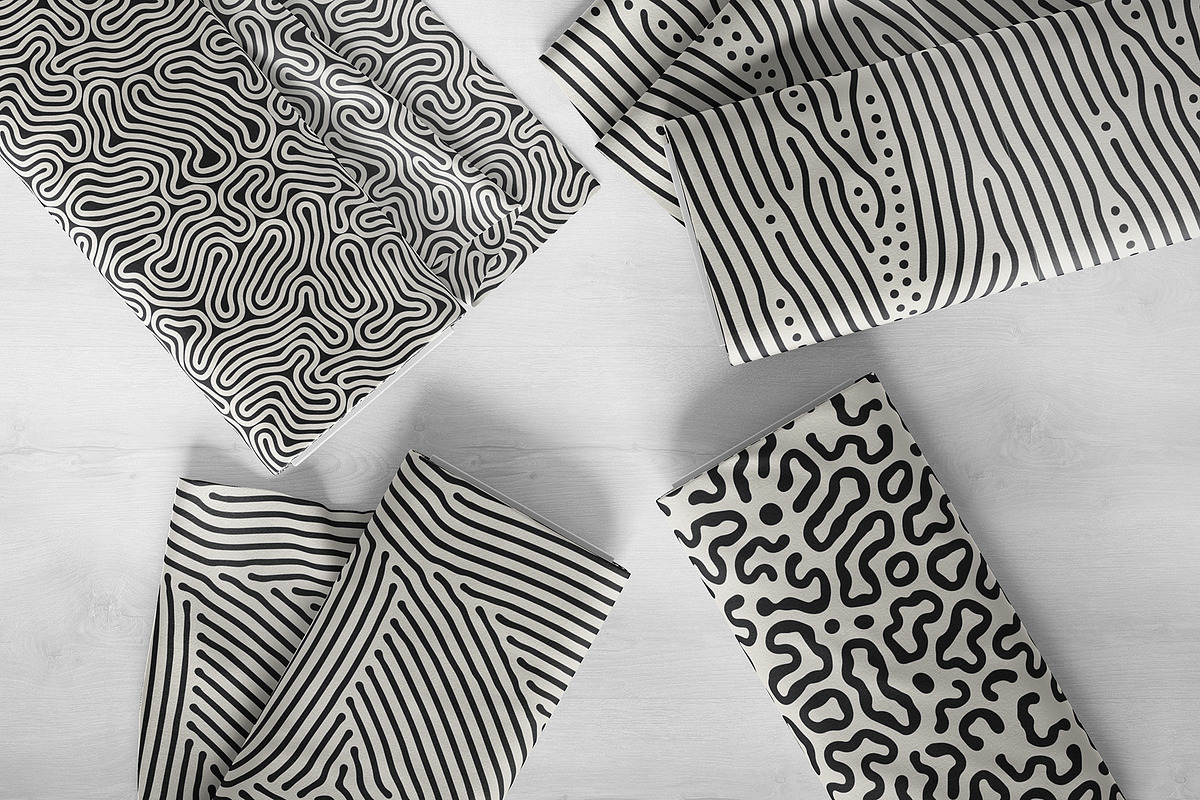 Serpentine Seamless Patterns Set, a Pattern Graphic by Curly_Pat
