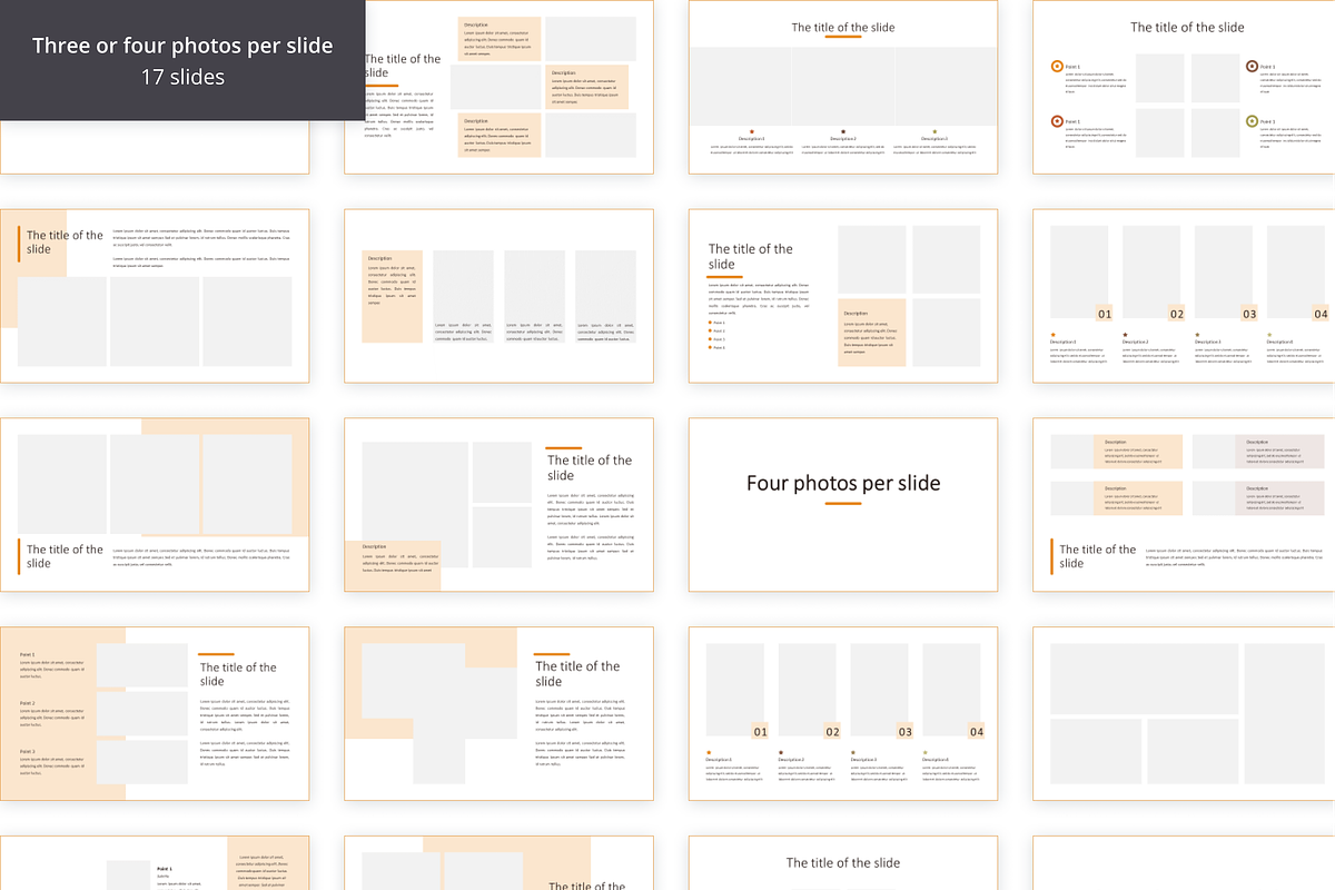 Peach presentation template PowerPoint