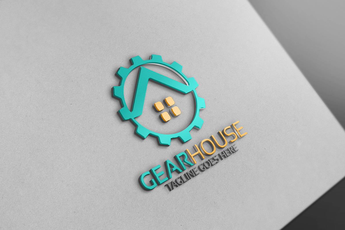 Gear House Logo, a Branding & Logo Template by Josuf Media