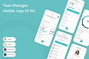 Task Manager Mobile App UI Kit, an UI Kit Template by Betush