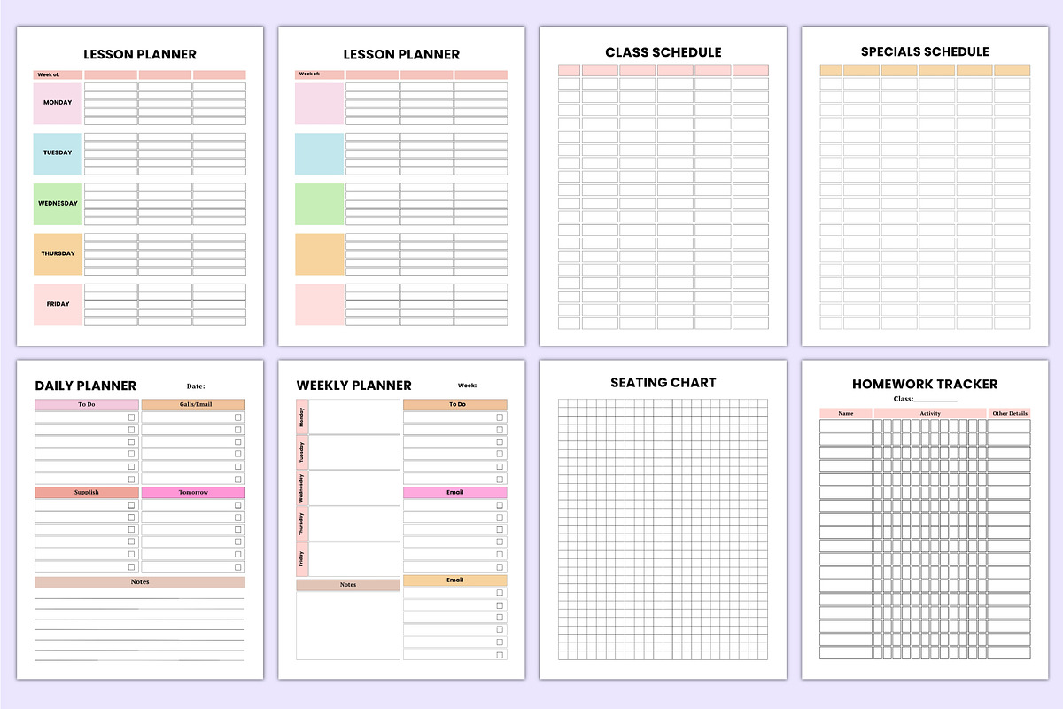 2025 Teacher Planner Canva Template