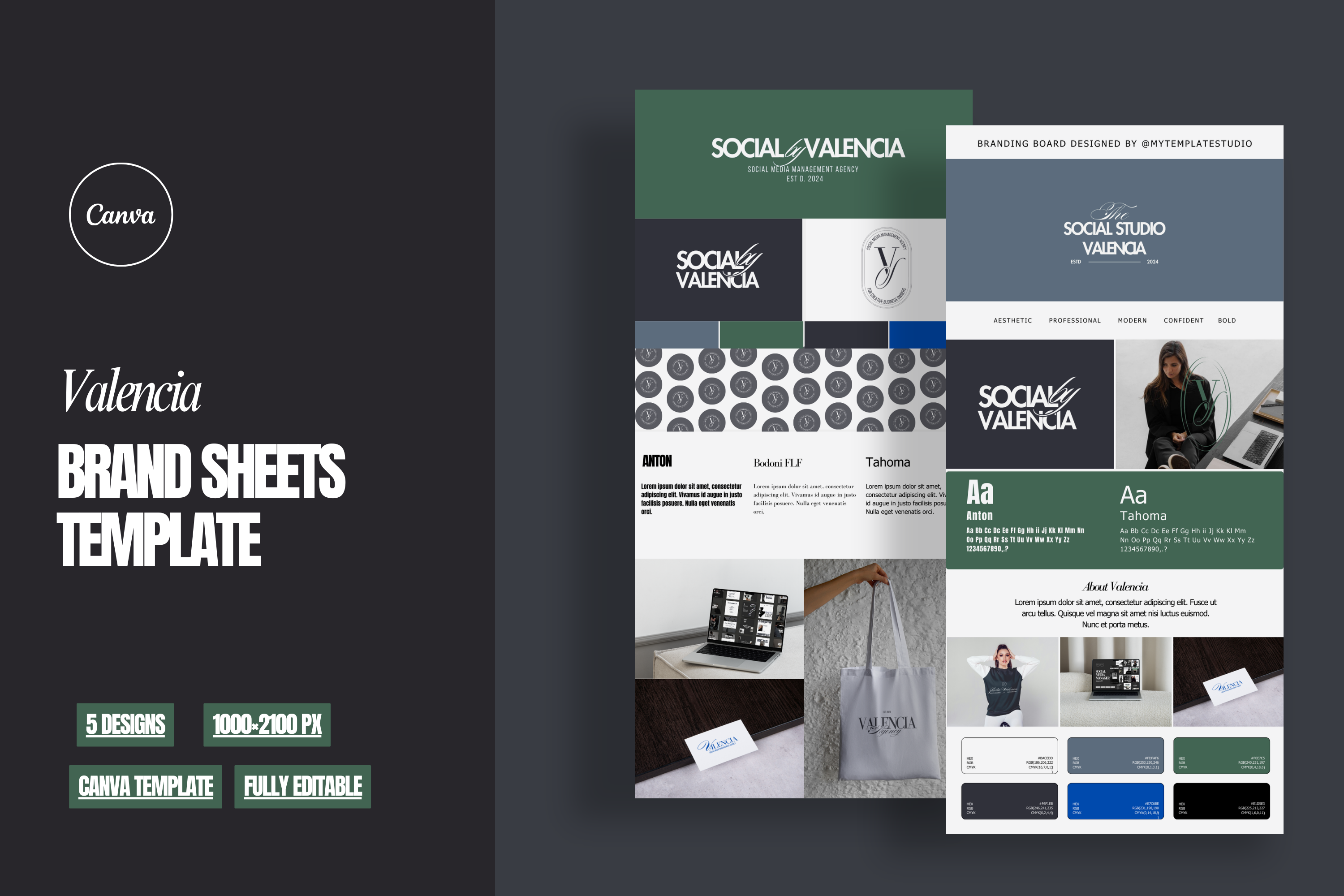 Brand & Mood Board _ Canva Template