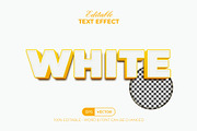 3D Text Effect White Yellow Style, an Action Add-On by Mockmenot