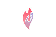 Vector logo hand and flame. Hand | Branding & Logo Templates ~ Creative ...