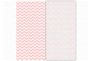 Pink Grey Chevron Digital Papers, an Illustration by SA ClipArt ...