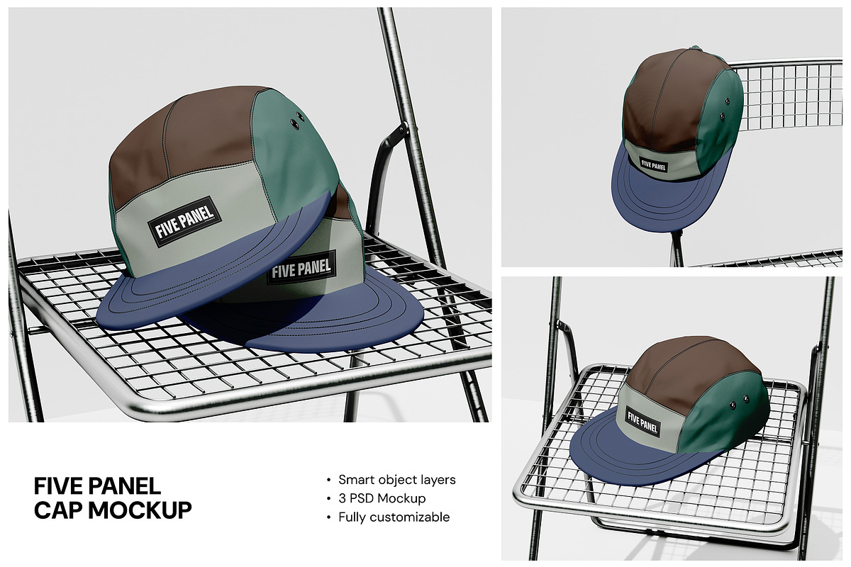 Five Panel Cap Mockup