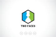 Two Faces Logo Template, a Branding & Logo Template by Heavtryq Design