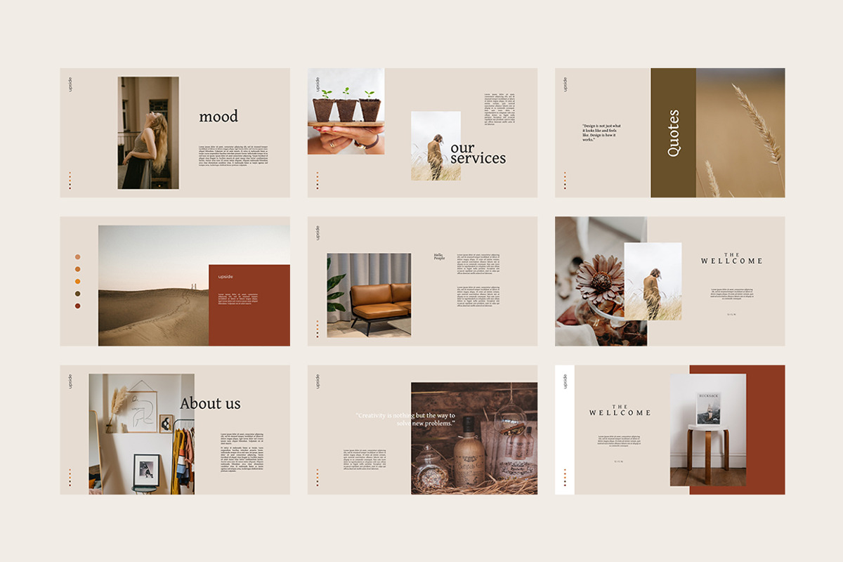 Upside PowerPoint Template, a Presentation Template by Angkalimabelas ...