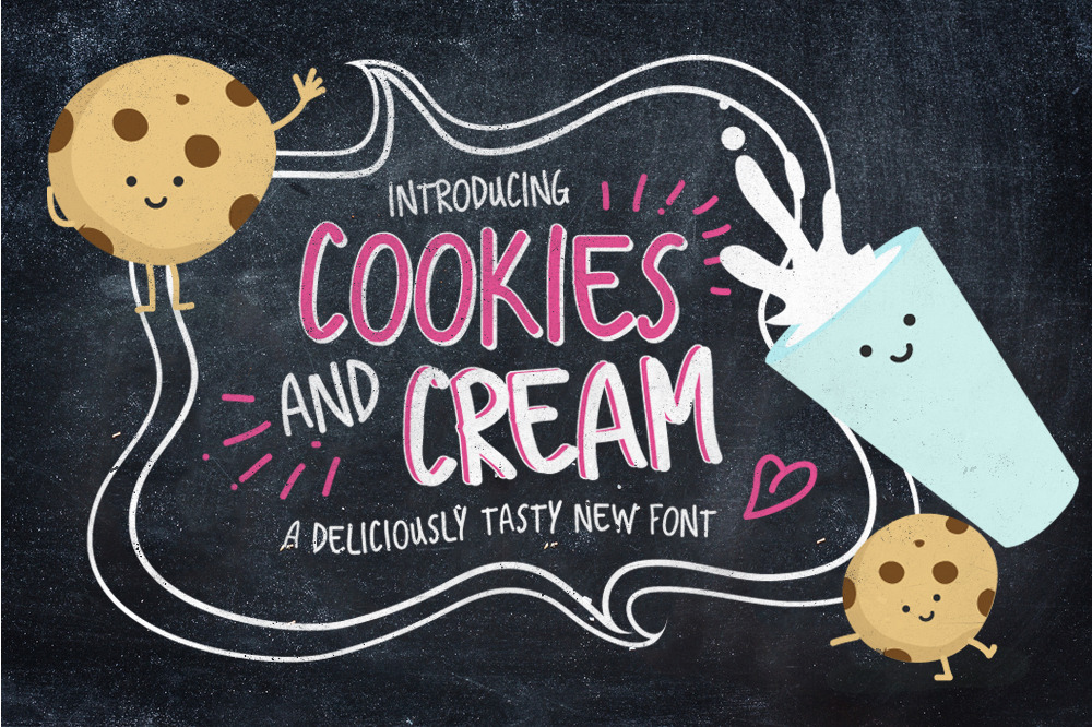 Cookies And Cream Typeface, a Script Font by Nicky Laatz