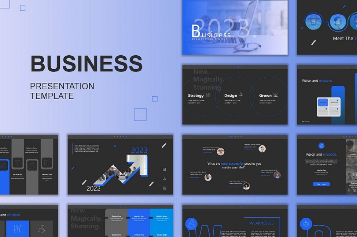 Business Powerpoint Template A Presentation Template By Alexdndz