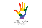 Vector LGBTQA logo symbol. Pride, an Object Graphic by Wittmann