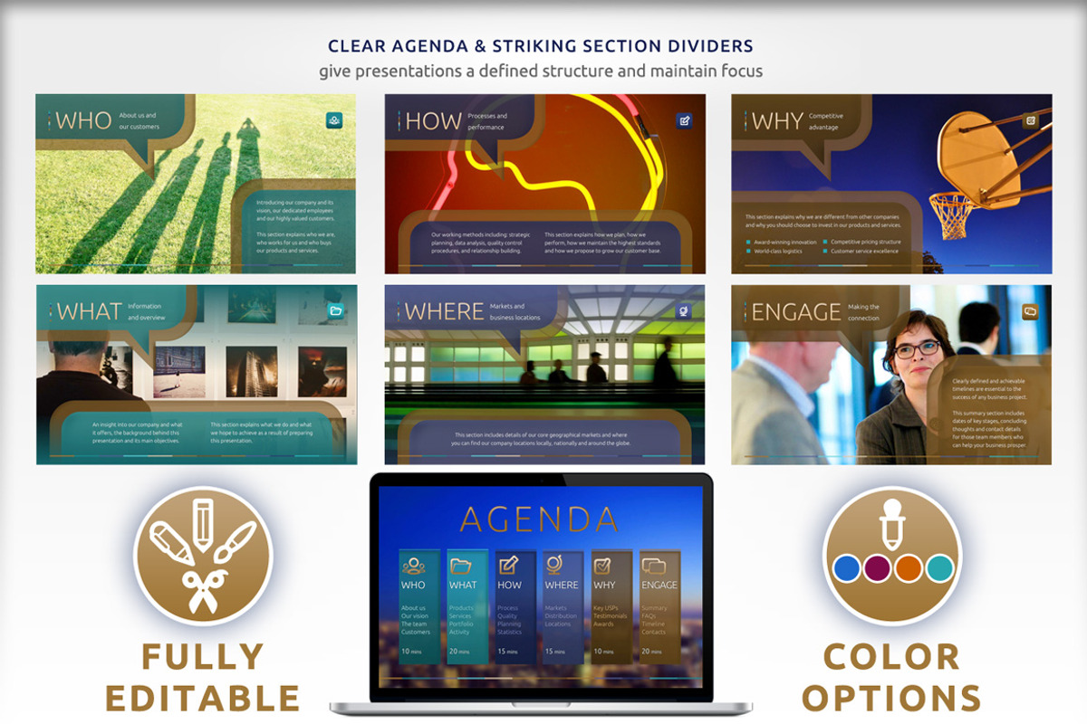 Engage | PowerPoint Presentation, a Presentation Template by HalcyonPro